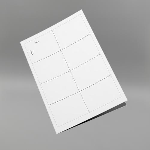 Foglio A7 prefustellato per 8 stopper (inkjet) 100 pezzi